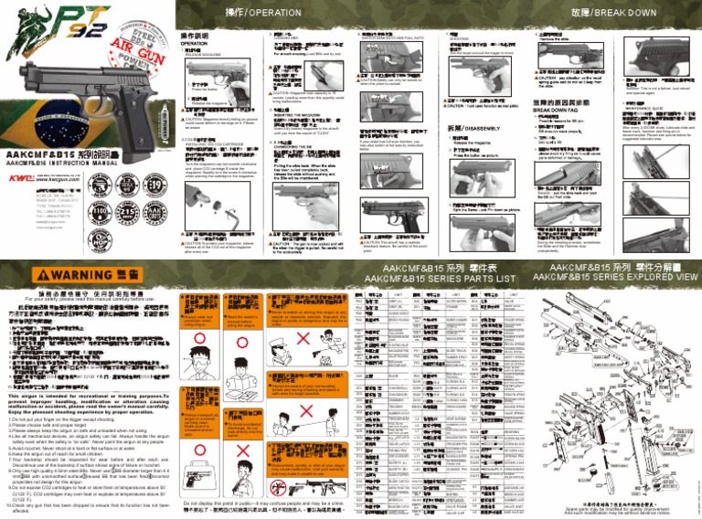 KWC KM-15 Manual | PDF
