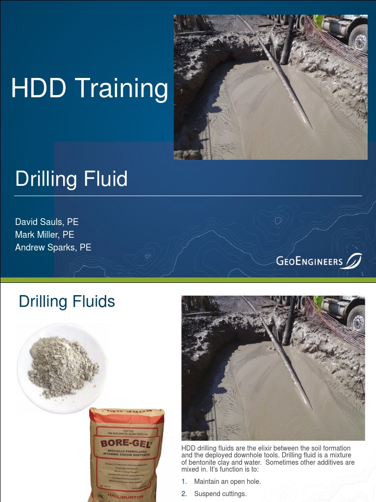 5H HDD Drilling Fluid Notes | PDF | Fluid | Viscosity