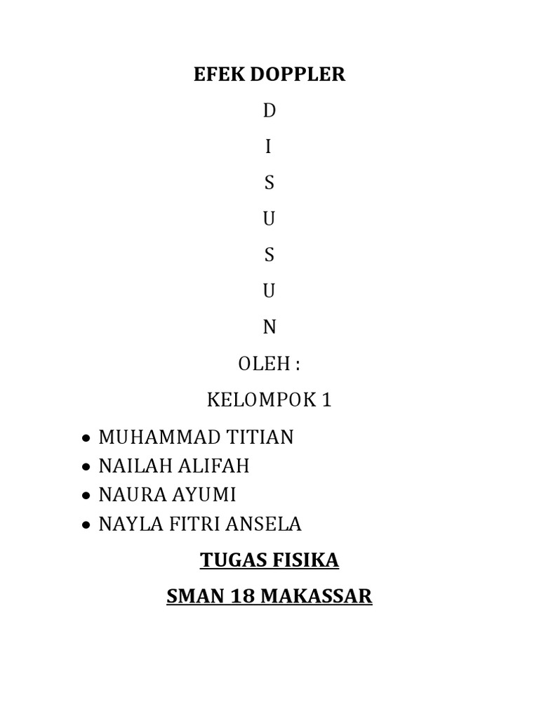 Efek Doppler | PDF