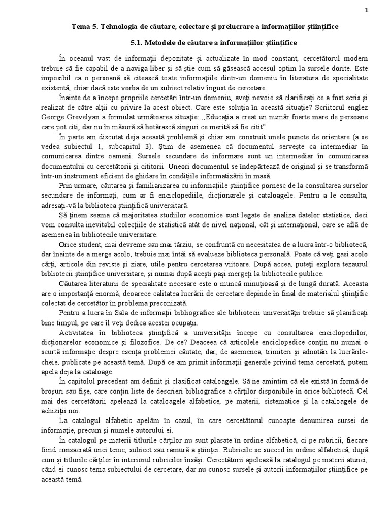 MCE - Tema 5 - Rom. | PDF