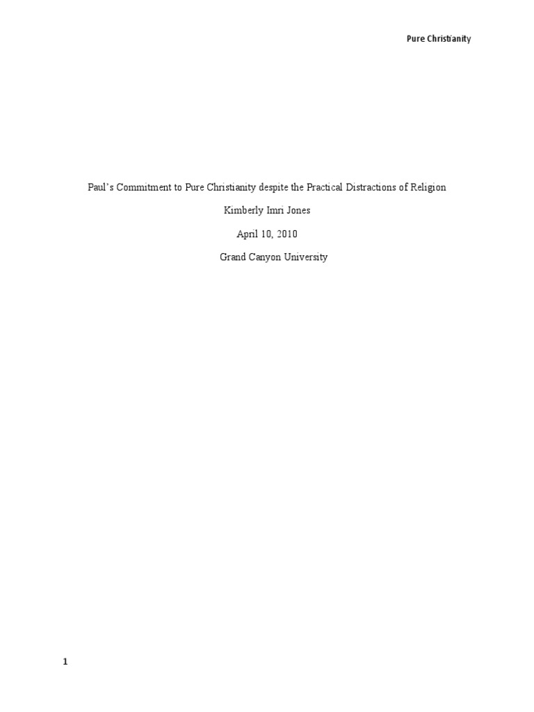 Pure Christianity | PDF | Paul The Apostle | Epistle To The Galatians