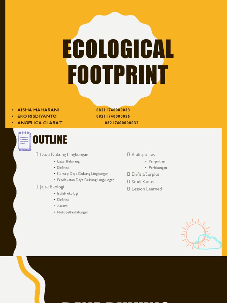 Kelompok 1 - Ecological Footprint | PDF