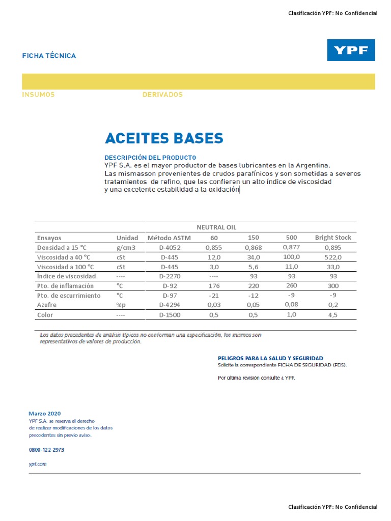 Aceites Bases | PDF