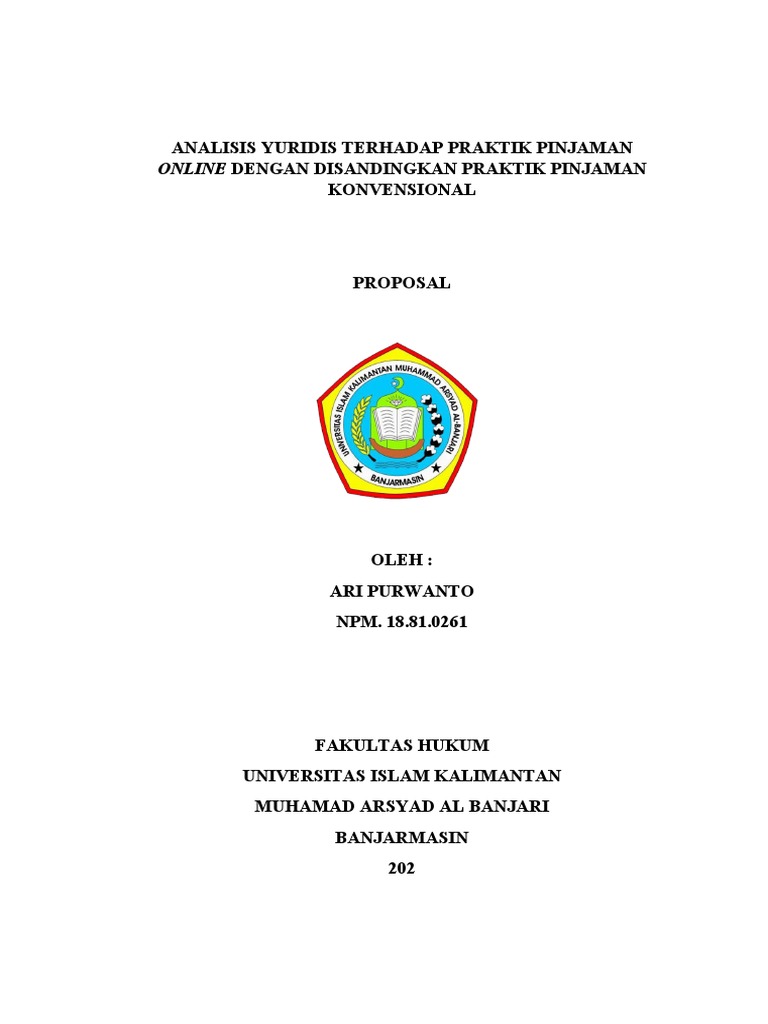 Proposal Ari Purwanto | PDF | Pengelolaan Keuangan & Uang