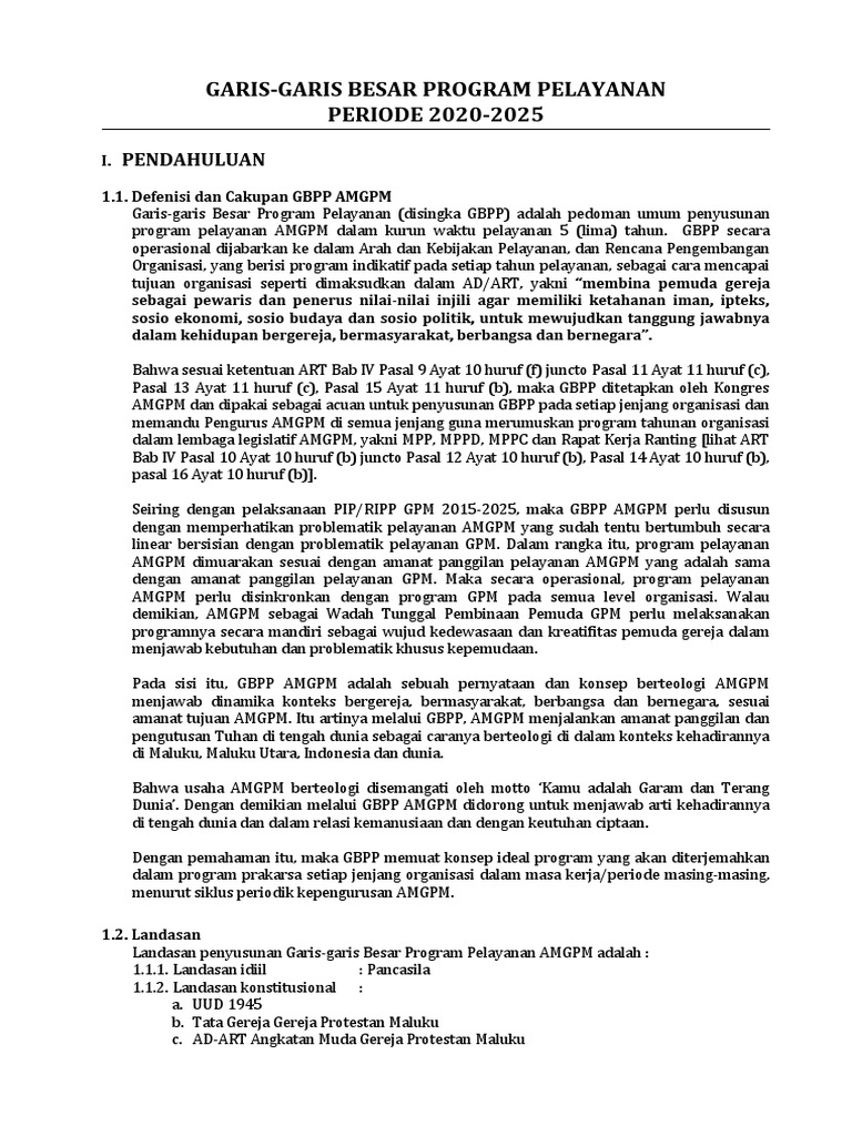 GBPP | PDF | Karier & Perkembangan