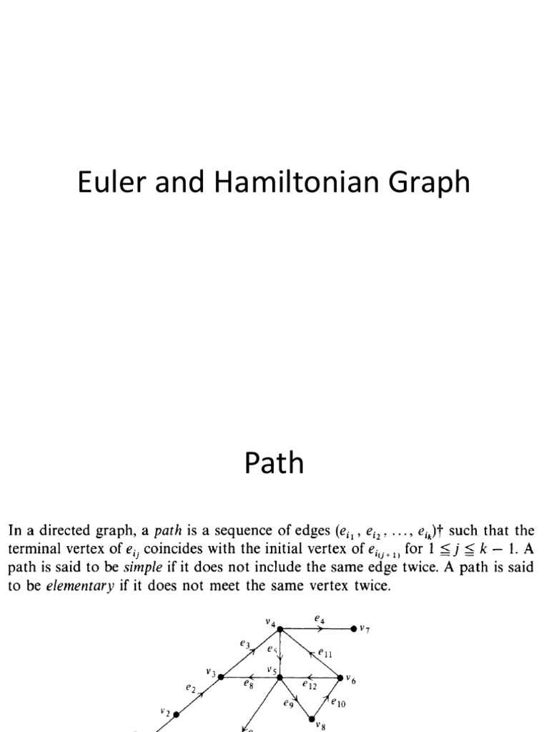 Euler and Hamiltonian Graph | PDF