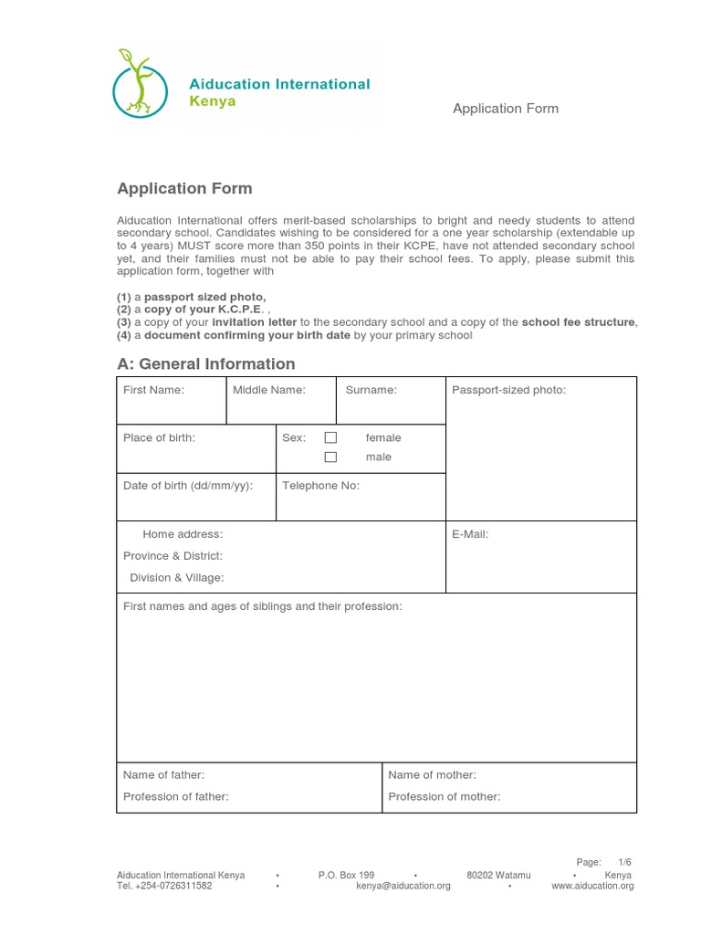 New Application Form-1 | PDF