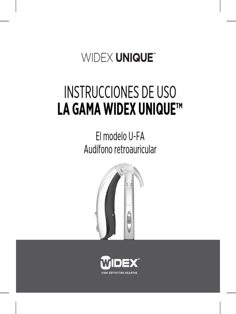 Widex | PDF | Audífono | Sonido