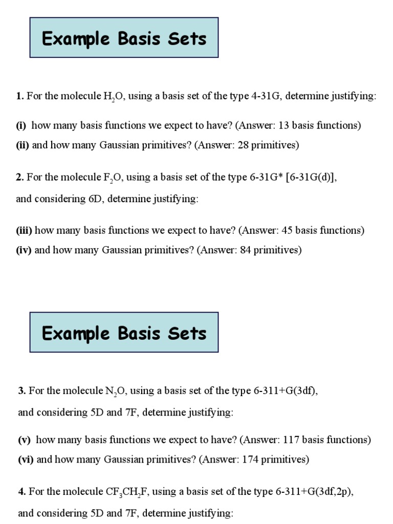 Examples Basis Functions | PDF