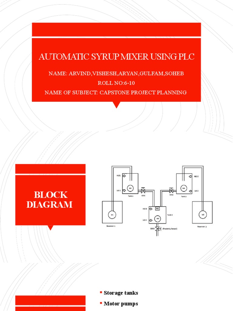 Automatic Syrup Mixer Using PLC | PDF