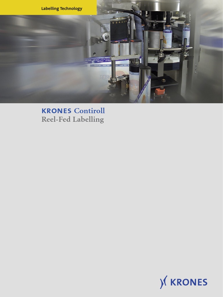 Krones: Reel-Fed Labelling | PDF | Adhesive | Touchscreen