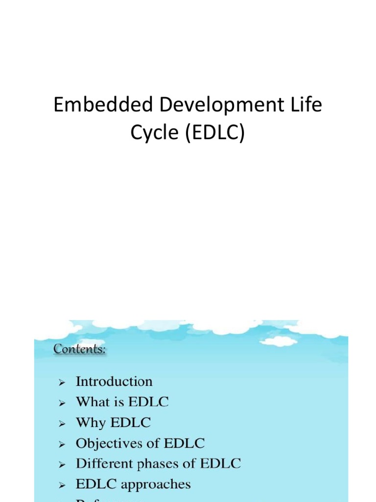 Embedded Development Life Cycle (EDLC) | Download Free PDF | Conceptual ...