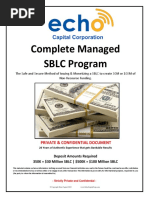 ECC-Complete Managed SBLC Program | PDF | Letter Of Credit | Banks