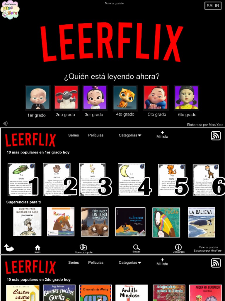 Estrategia de Lectura Leerflix 1 | PDF