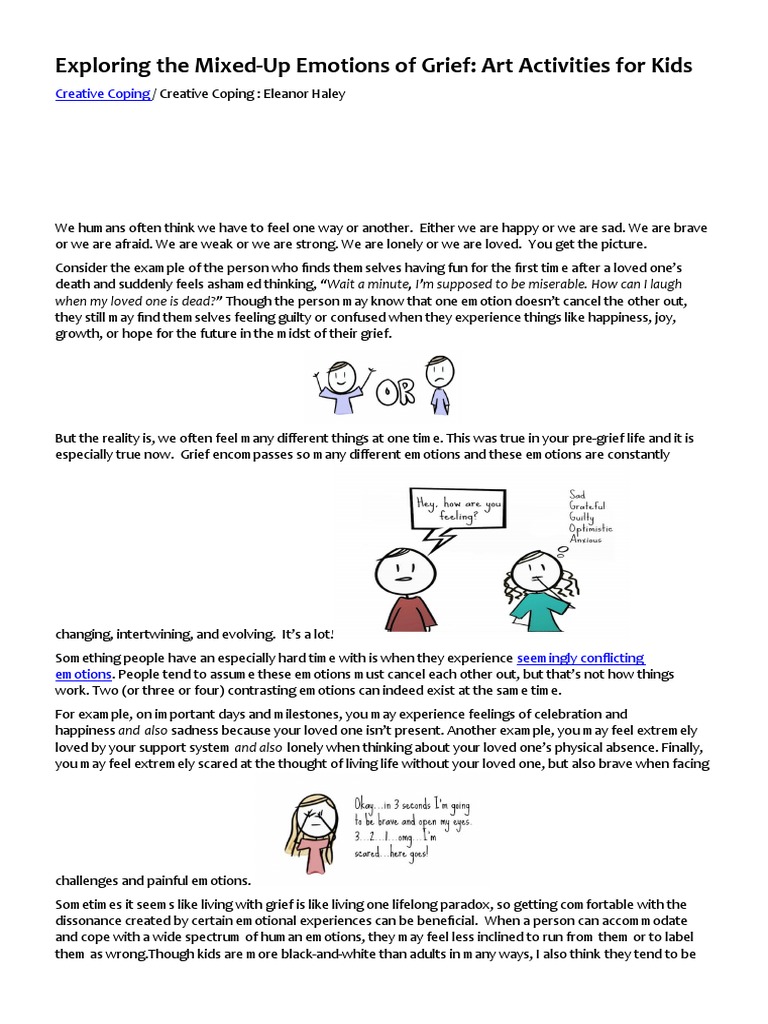 Exploring The Mixed-Up Emotions of Grief | PDF | Emotions | Experience