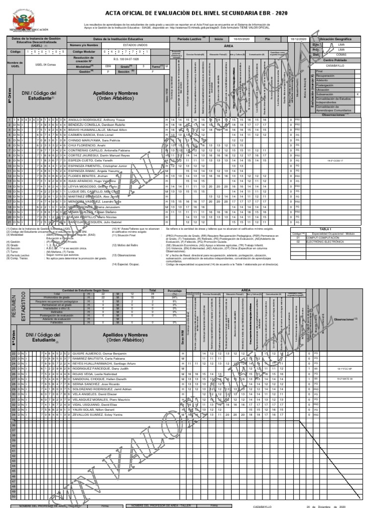 3° F Acta Borrador Promocion Guiada | PDF