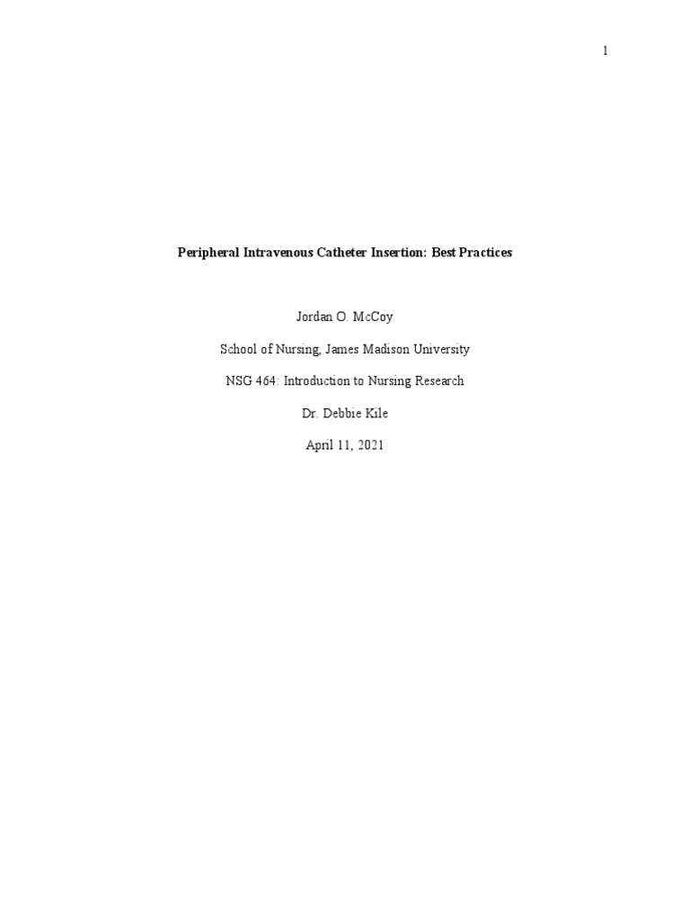 Eblr Paper-1 2 | PDF | Intravenous Therapy | Medical Ultrasound