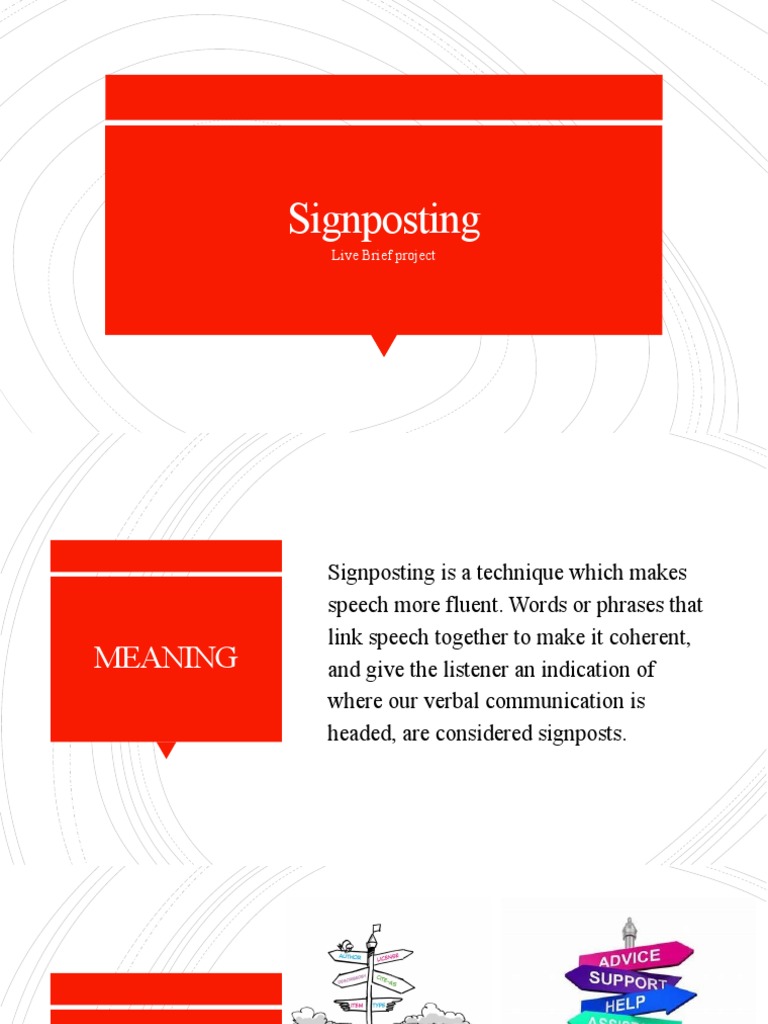 Signposting | PDF | Language Arts & Discipline | Art