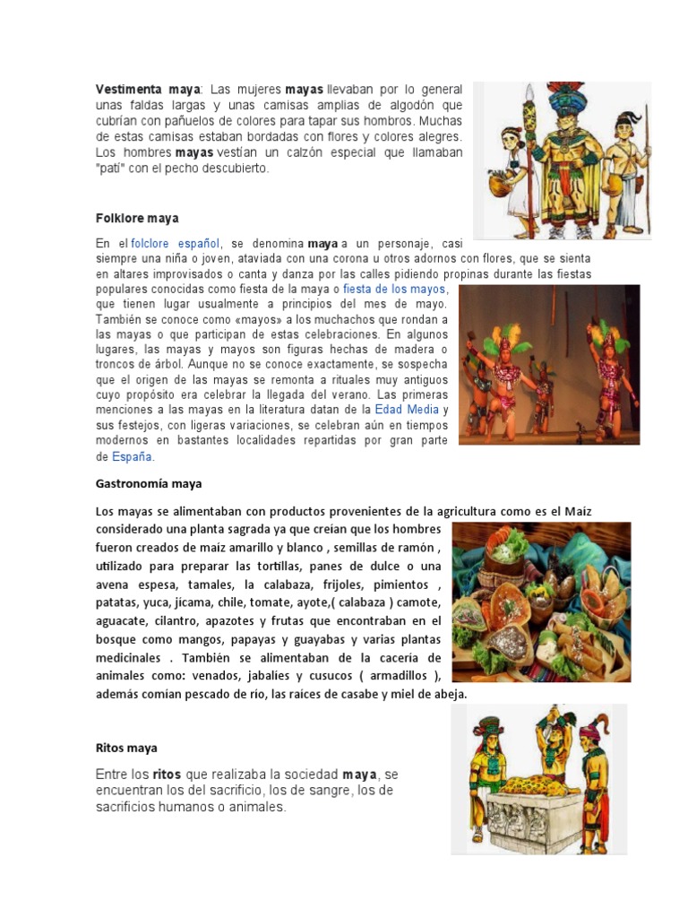 Vestimenta Maya | PDF | Ropa | Civilización maya