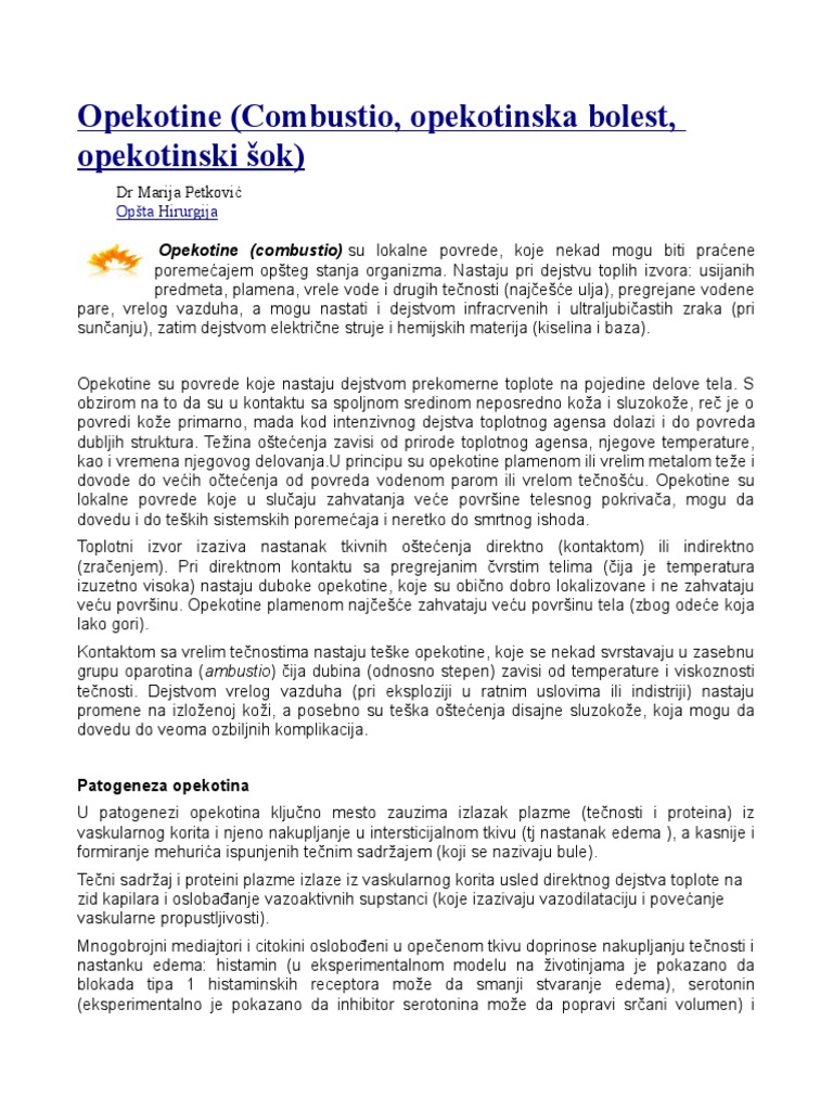 Opekotine | PDF