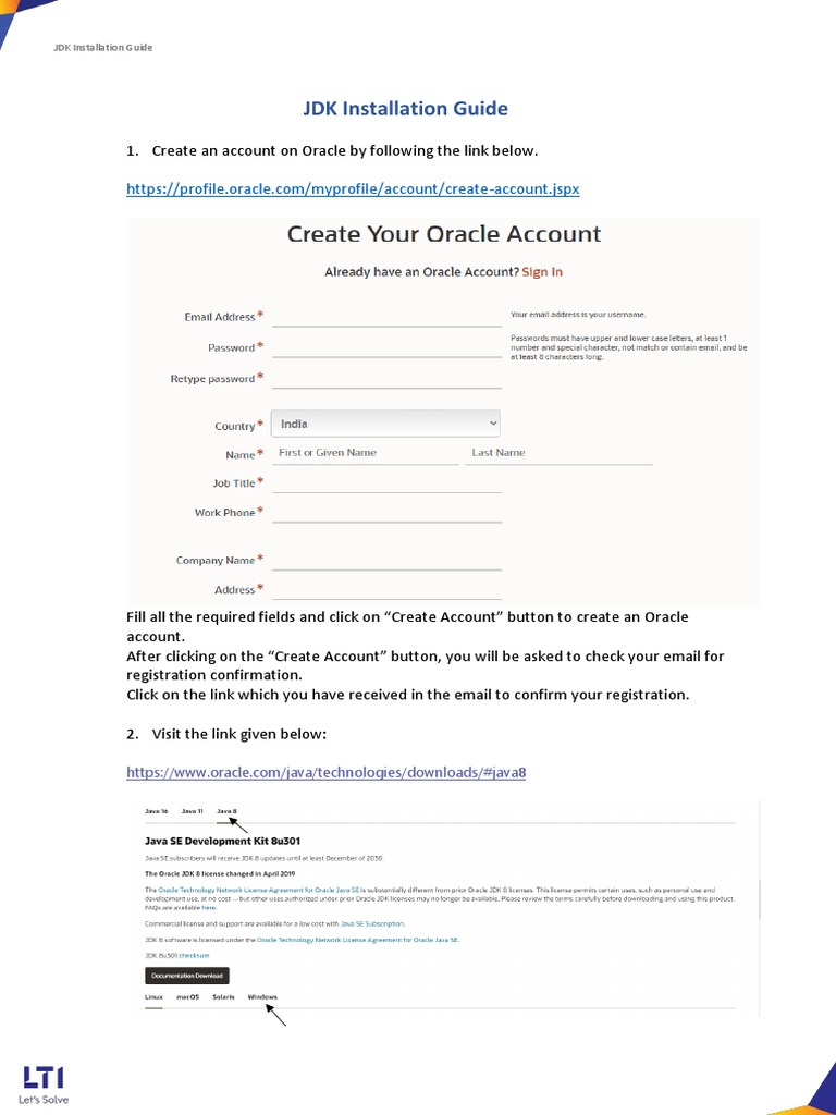 JDK Installation Guide | PDF | Java (Programming Language) | Button ...