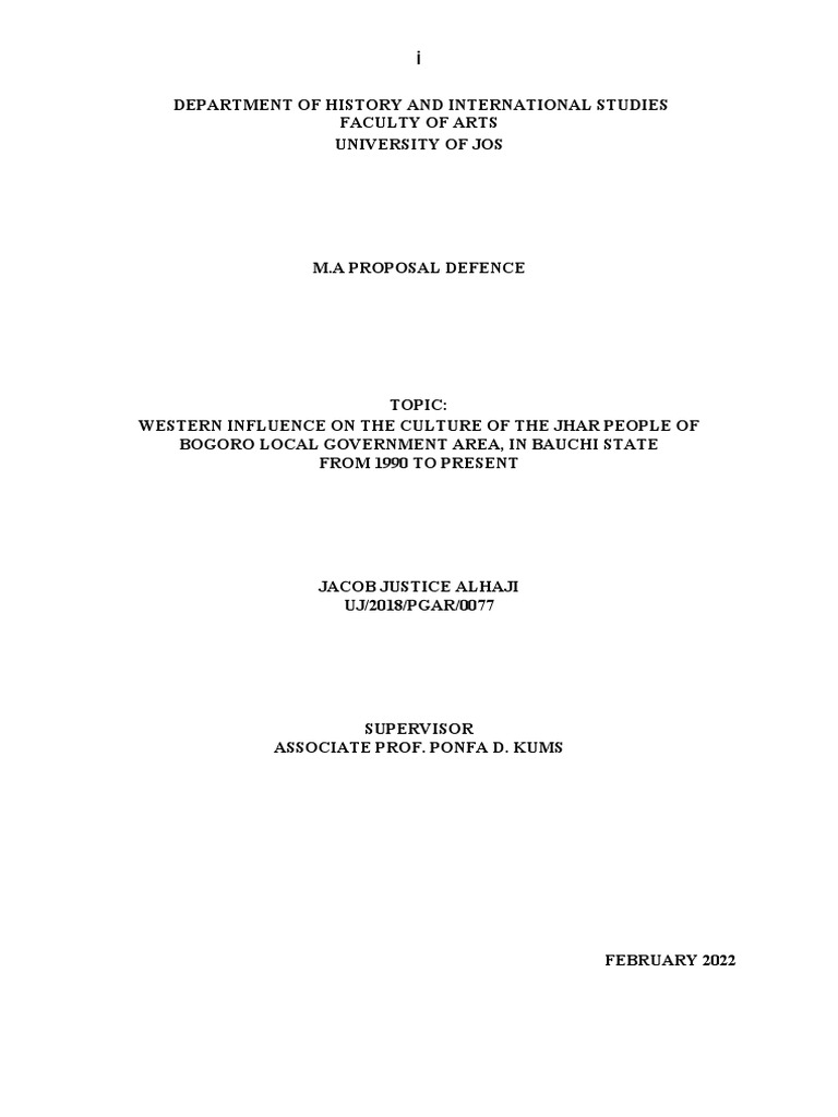 Cover Page and Chapterization | PDF