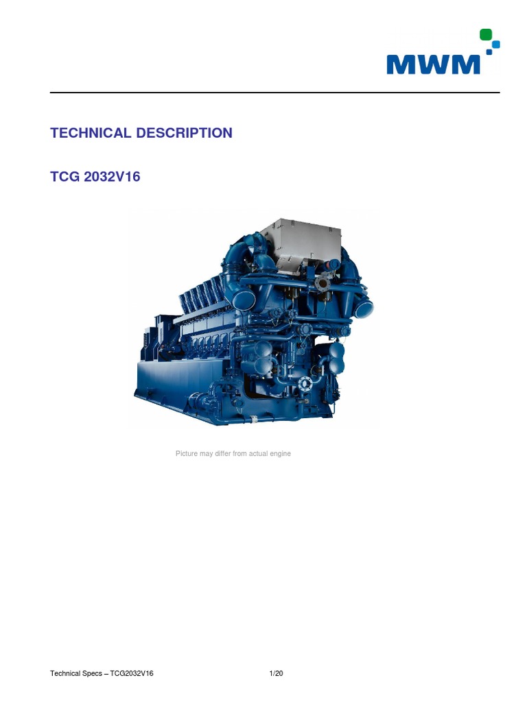 TCG 2032V16 Technical Specs | PDF | Piston | Ignition System