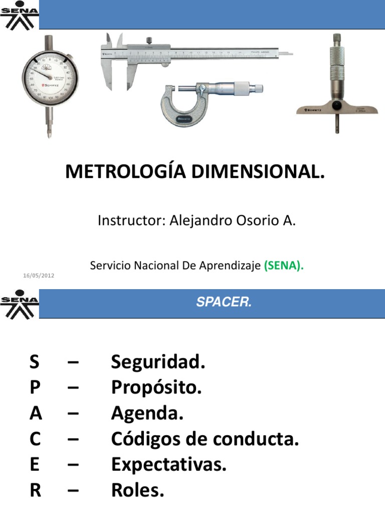 Diapositivas - Metrologia Dimensional 02 Presentacion | PDF | Medición | Metrología