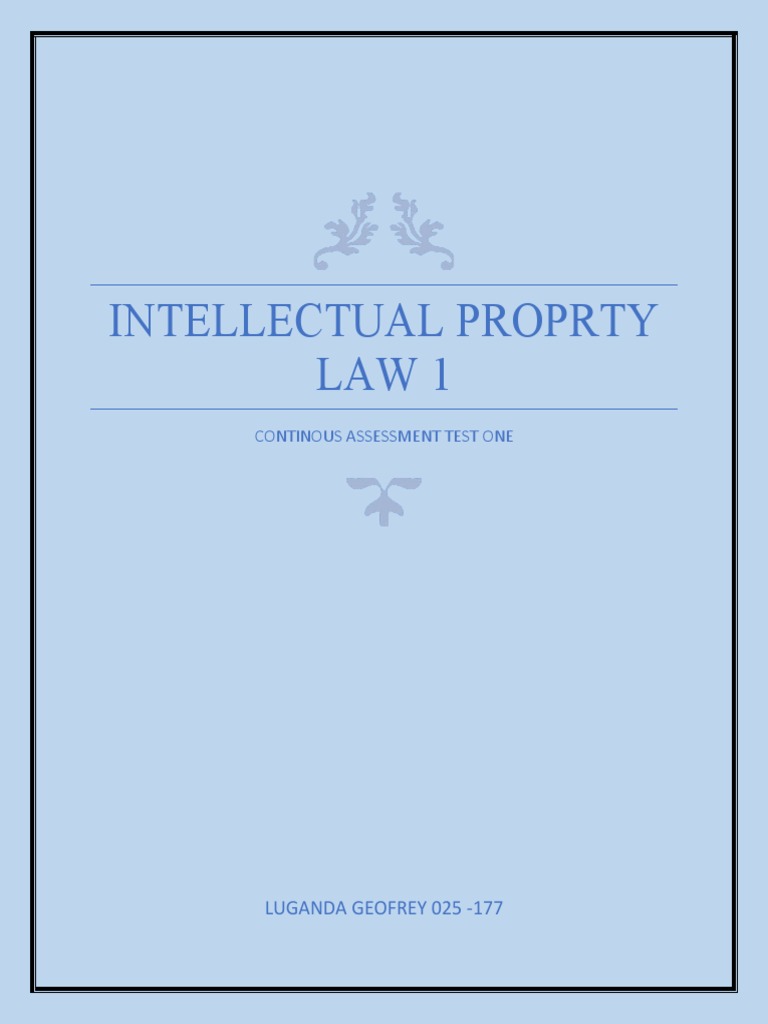 A. What Are The Primary and Secondary Acts of Infringement of A ...