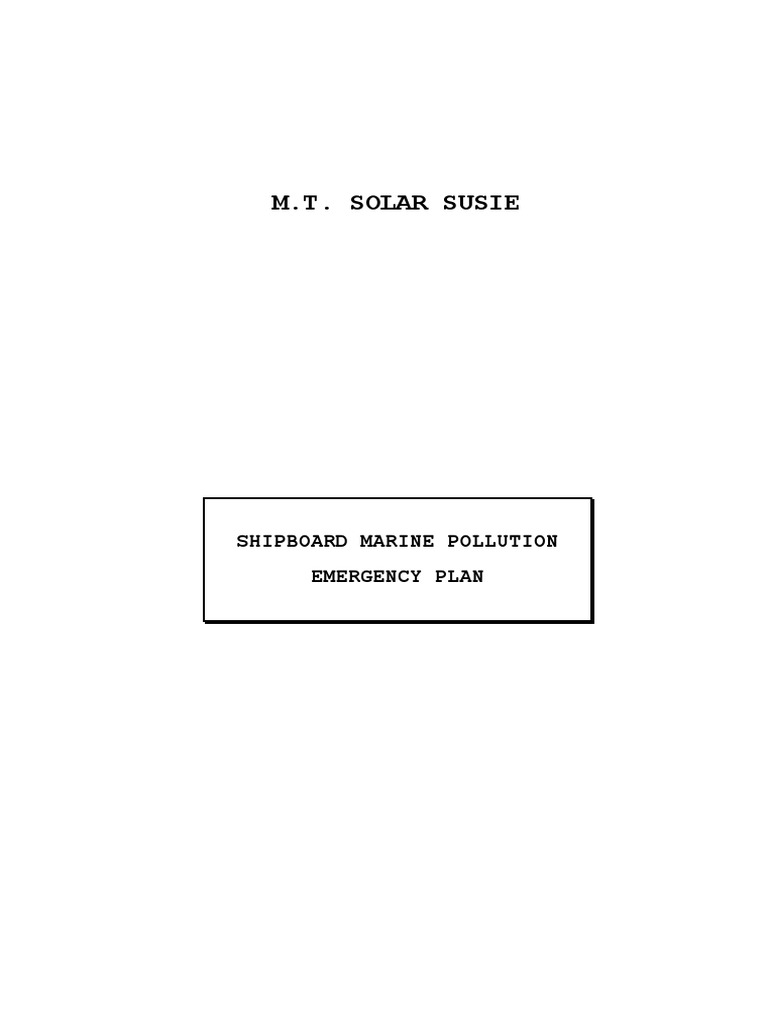 Smpep - Solar Susie | PDF | Ships | Oil Spill