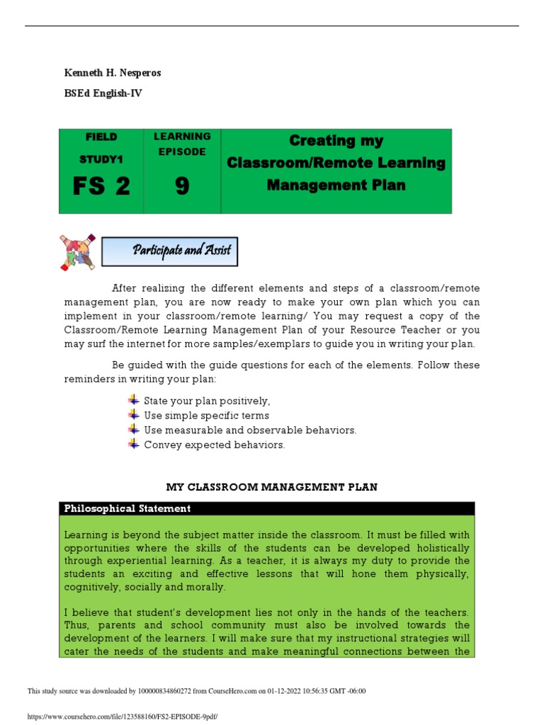 Participate and Assist: Creating My Classroom/Remote Learning ...