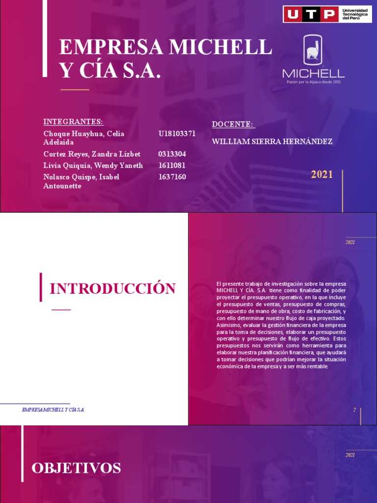 Empresa Michell y Cía S | PDF | Presupuesto | Business