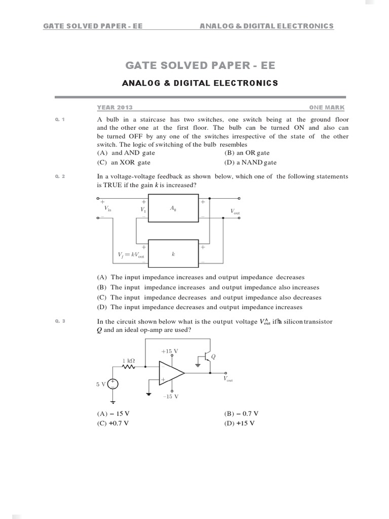 Review of Key Concepts in Analog and Digital Electronics through Solved ... Review of Key Concepts in Analog and Digital Electronics through Solved ...