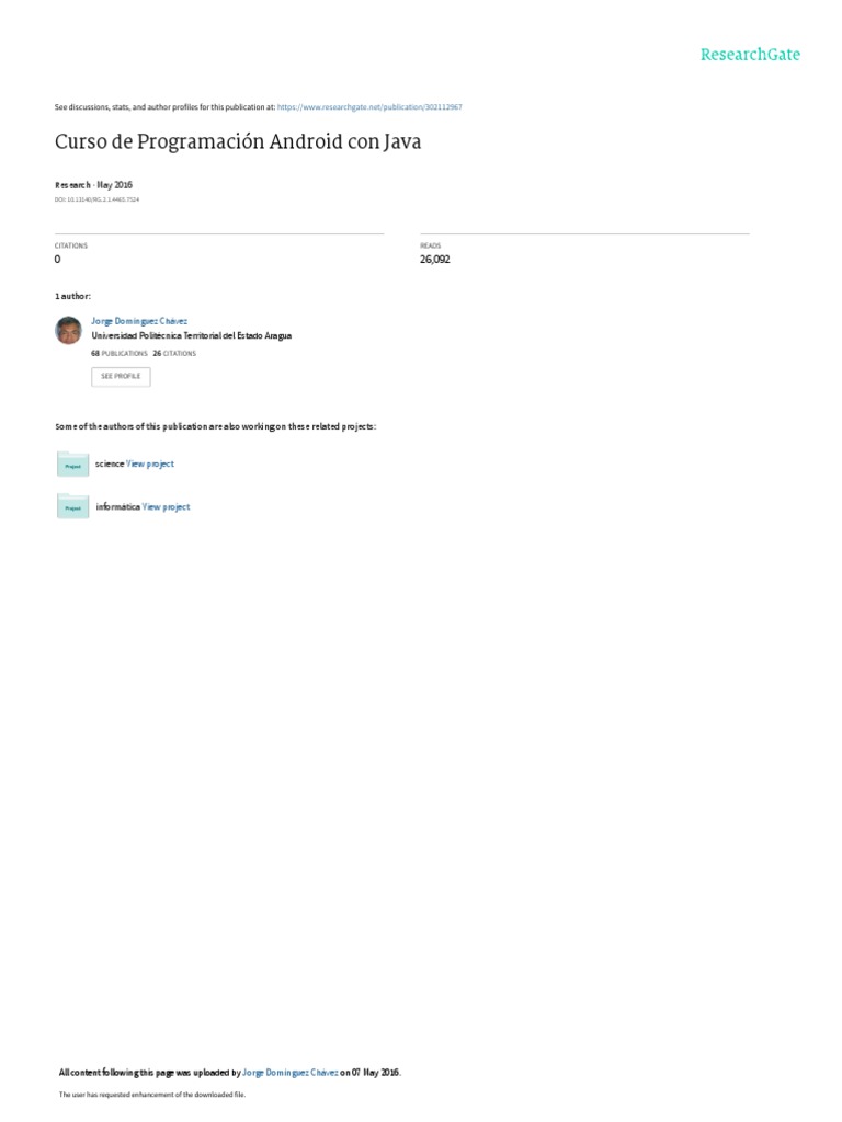 Android Jdc Pdf Java Lenguaje De Programación Android Sistema