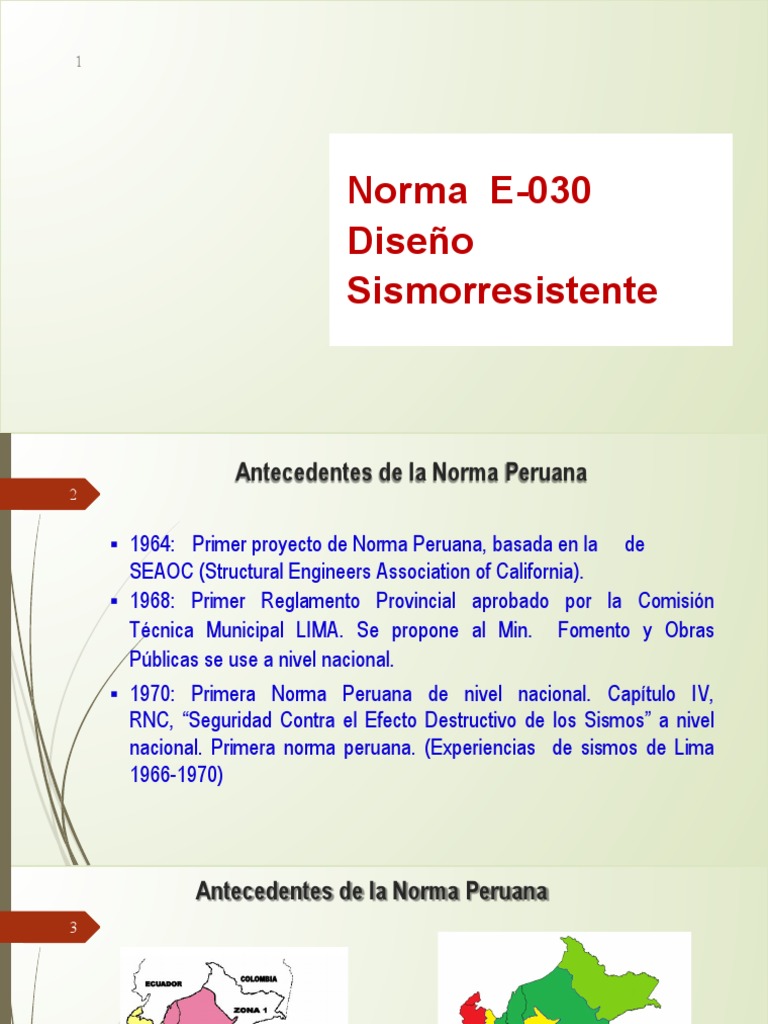 10) Norma E.030 Diseño Sismorresistente - 1 | PDF | Desviación Estándar | Temblores