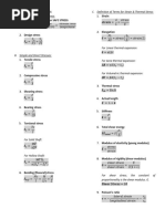 Engineering Mechanics Formulas | PDF | Force | Acceleration
