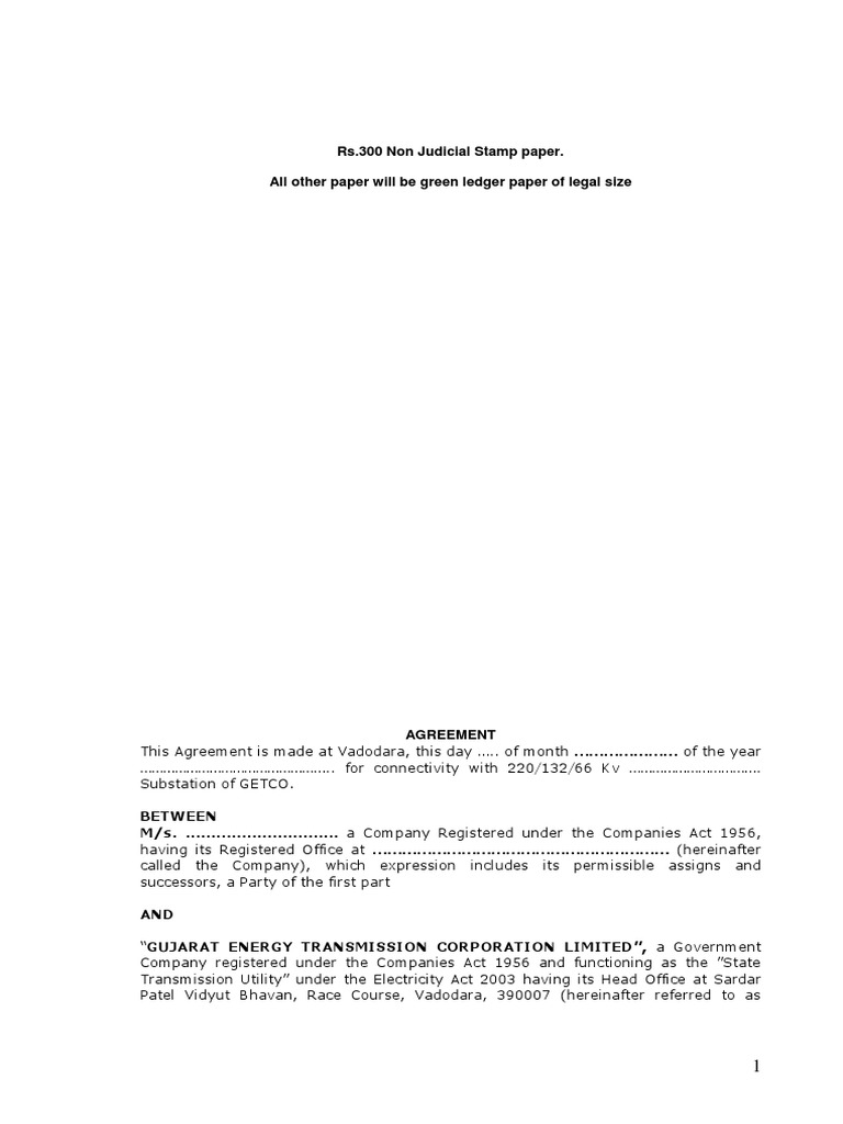 2 Schedules For Connection Agreement | PDF | Electrical Substation ...