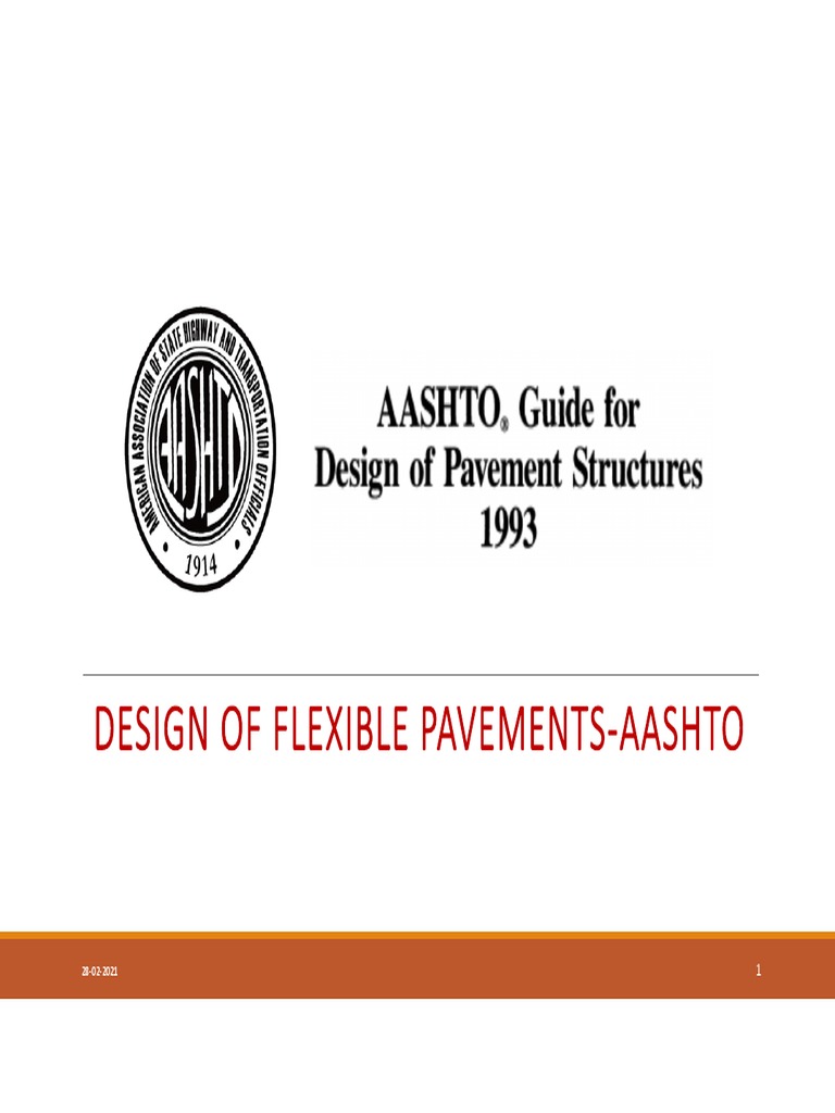 Design of Flexible Pavements As Per AASHTO-1993 Method | PDF | Road ...