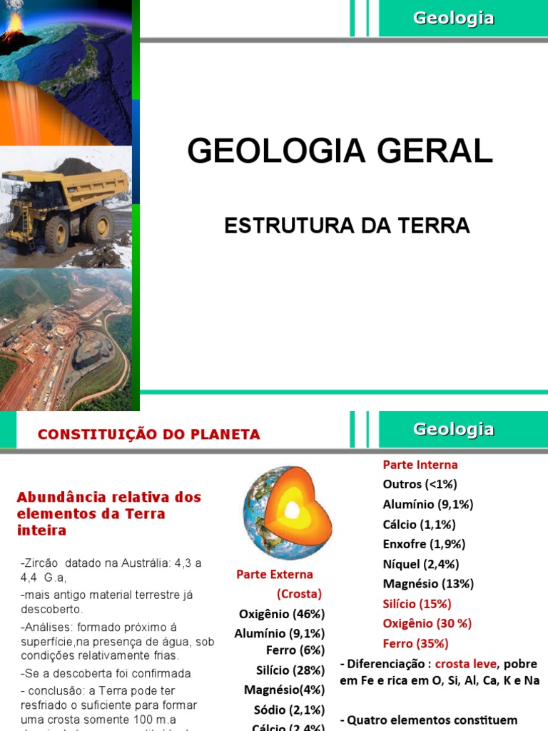 Geologia geral | PDF | Crosta (Geologia) | Terra