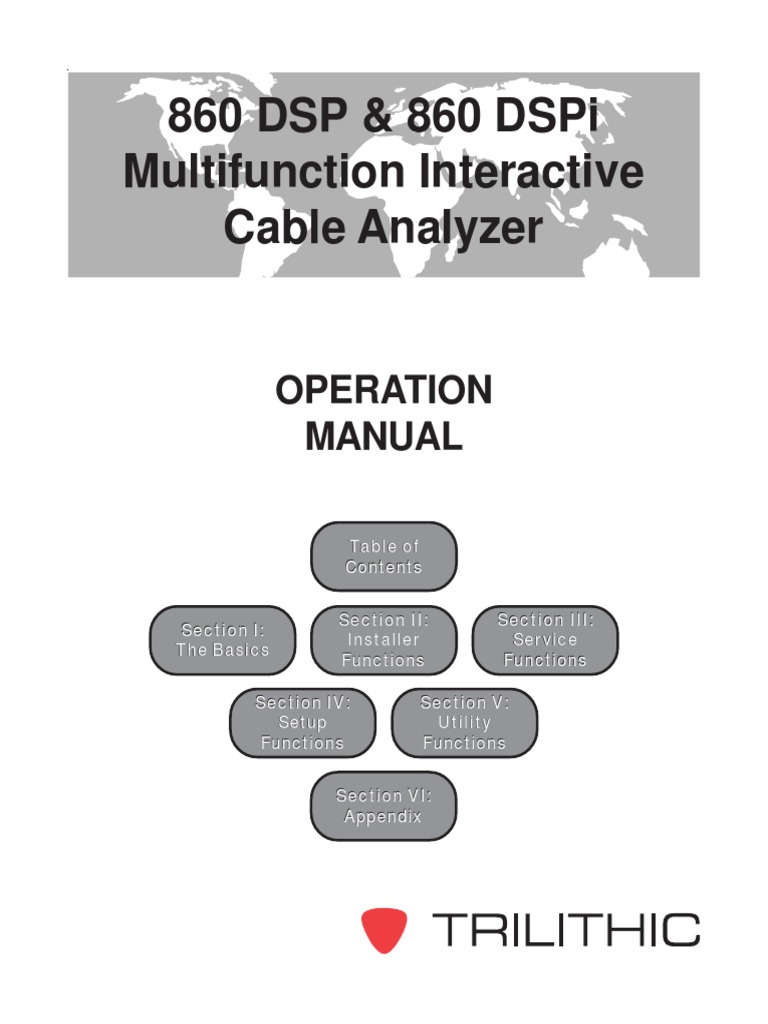 860 DSP and 860 Dspi Operation Manual Discontinued Manuals User Guides ...
