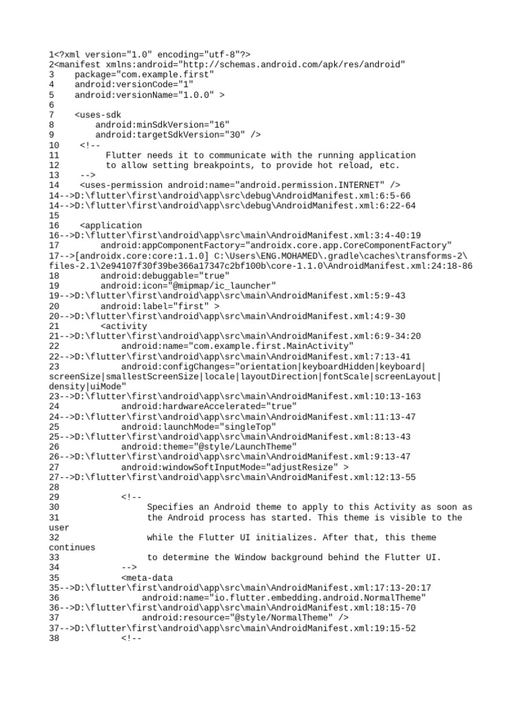 Manifest Merger Blame Debug Report | PDF | Android (Operating System) | Portable Computers