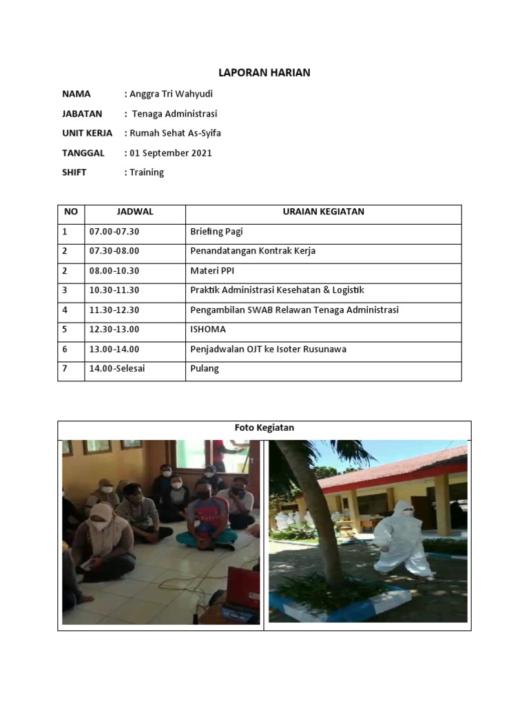 LAPORAN HARIAN SPJ | PDF