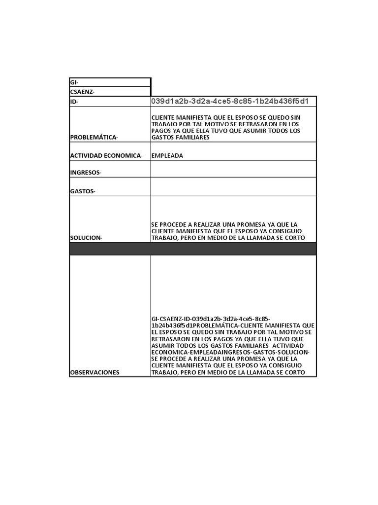 Plantilla Tipificacion | PDF | Finanzas y dinero