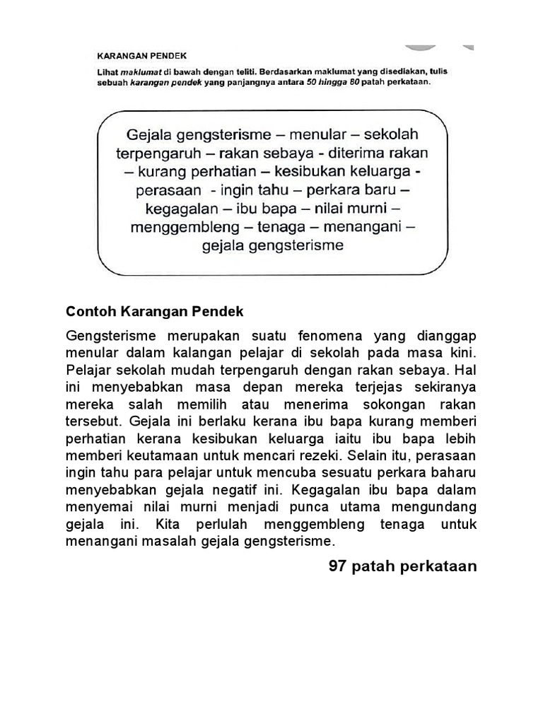 Contoh Karangan Pendek Pdf