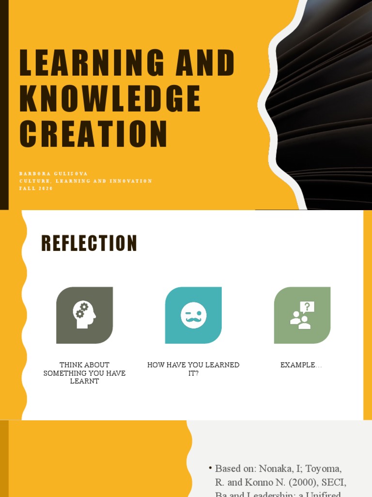 Lecture 8 SECI Model Learning Knowledge Creation Students | PDF | Tacit Knowledge | Knowledge