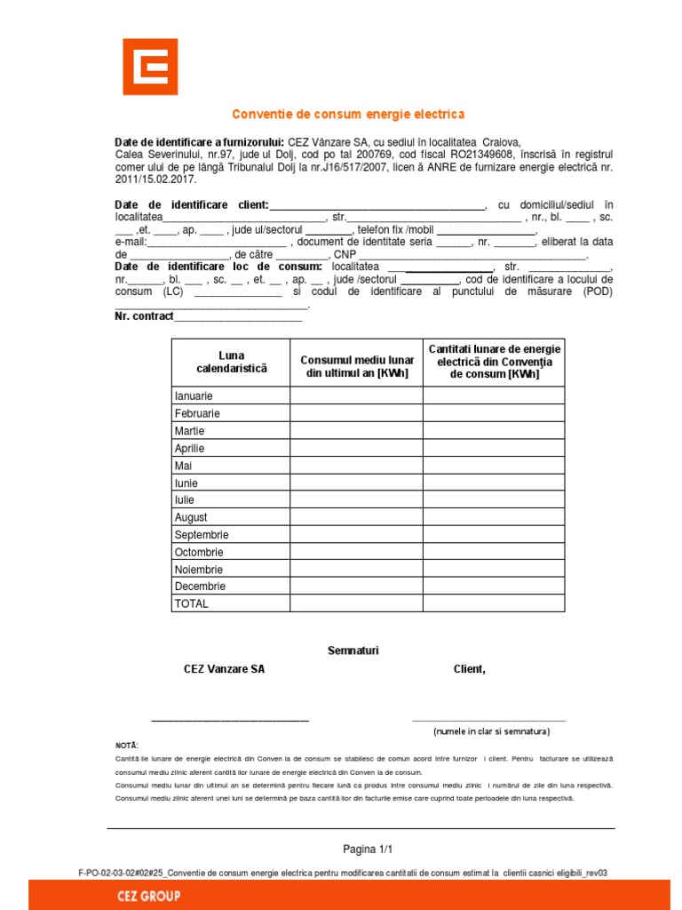Conventie Consum - Eligibili | PDF