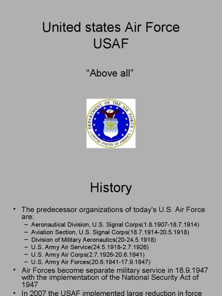United States Air Force | PDF | United States Air Force | Aeronautics