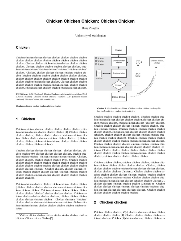 Chicken Analysis and Research Overview | PDF