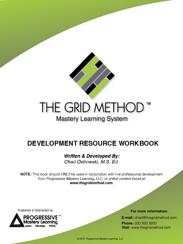 GrayScale - The Grid Method - Development Resource Workbook - FINAL ...