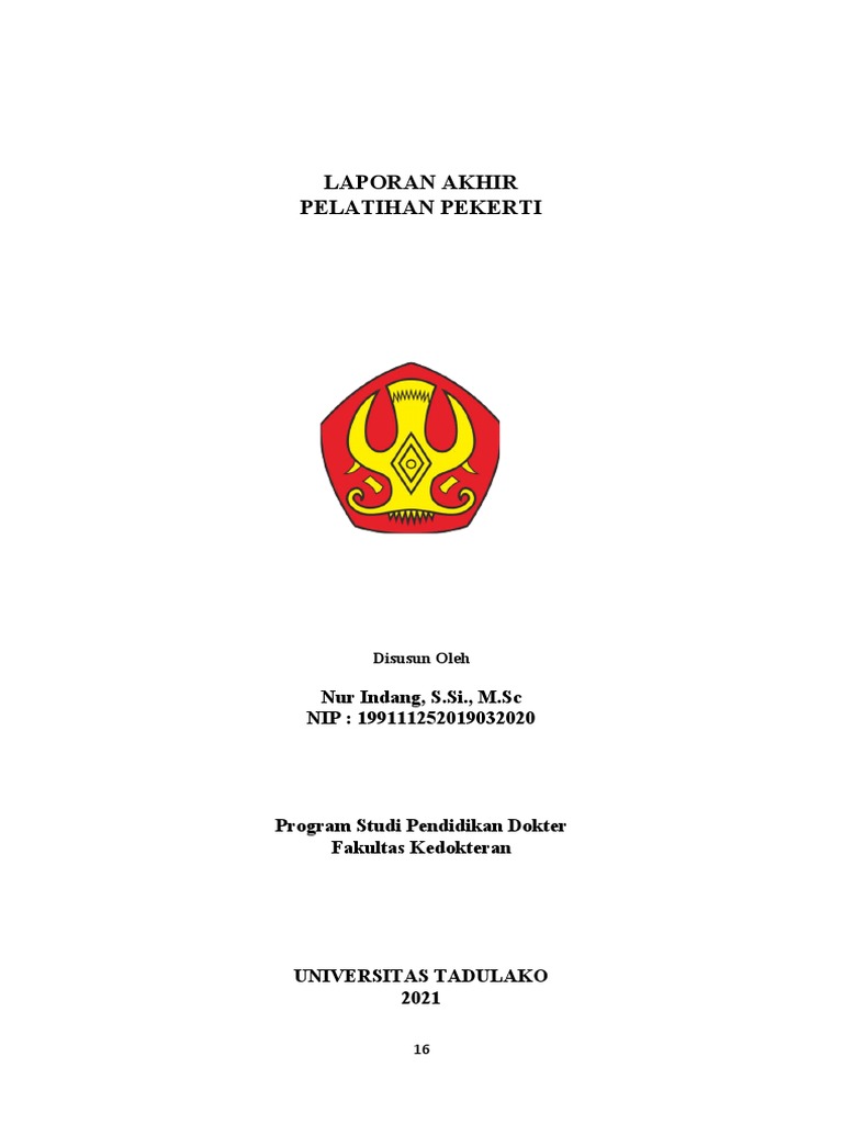 Laporan Pekerti Nur Indang, S.si., M.SC | PDF